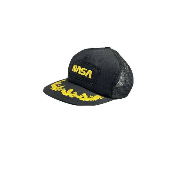 Snapback | Accessories | Vintage Nasa Space Gold Leaf Black Snapback ...